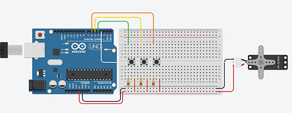 Tinkercad Servo Control Buttons Alfieri Mauro Tutorial Arduino 7153