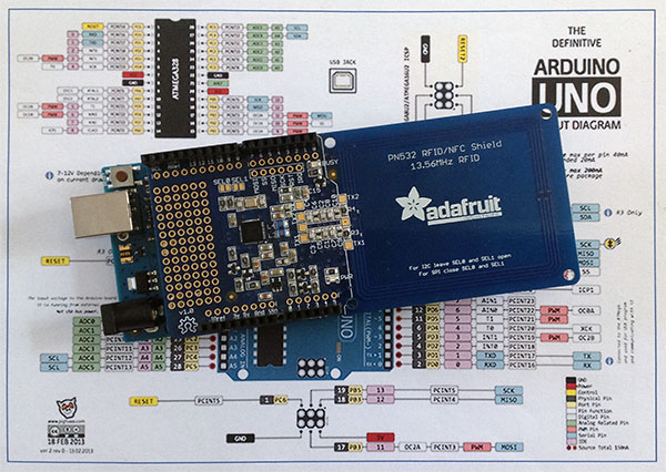 Adafruit Nfc For Arduino Tutorial Mauro Alfieri Elettronica Robot