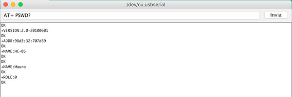 HC-05 AT command - Mauro Alfieri Wearable Domotica Robotica