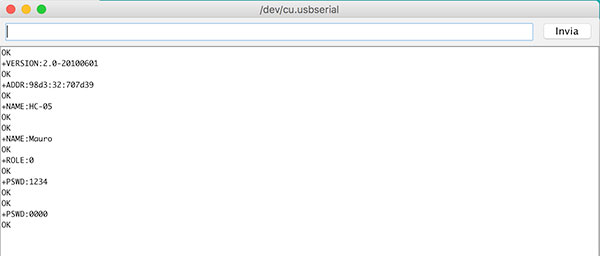 HC-05 AT command - Mauro Alfieri Wearable Domotica Robotica