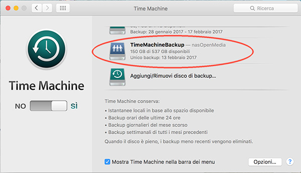 openmediavault Apple Filing plugin Time Machine - Mauro Alfieri ...