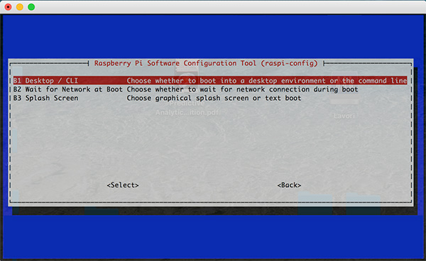 RPi Zero W first boot - Mauro Alfieri Wearable Domotica Robotica