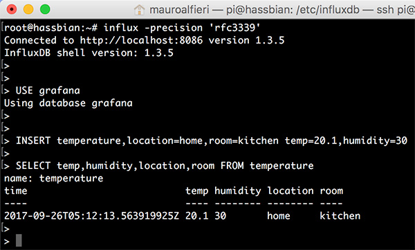 InfluxDB grafana - Mauro Alfieri Wearable Domotica Robotica Elettronica InfluxDB grafana - Mauro Alfieri Wearable Domotica Robotica Elettronica
