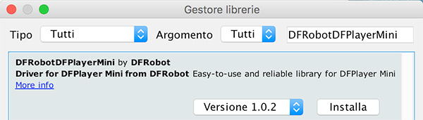 DFPlayer mini mp3 - Mauro Alfieri Wearable Domotica Robotica