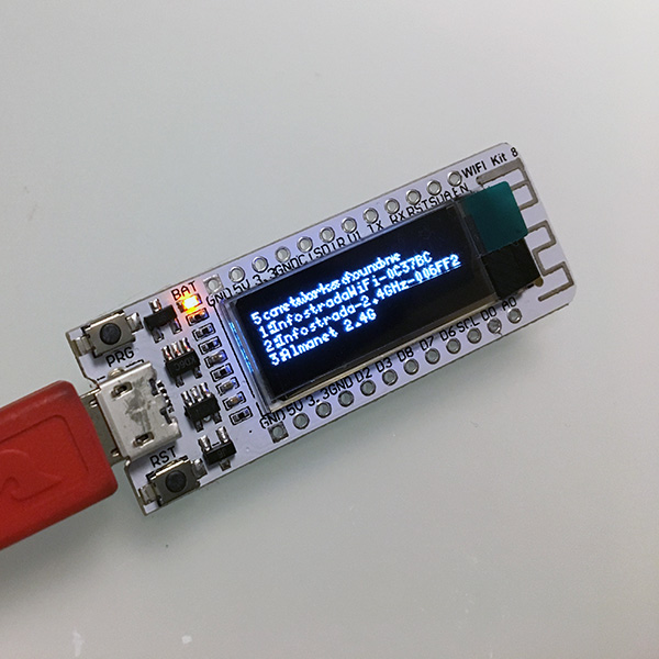 Esp8266 Wifi Kit8 Oled Wifi Scan Mauro Alfieri Oled