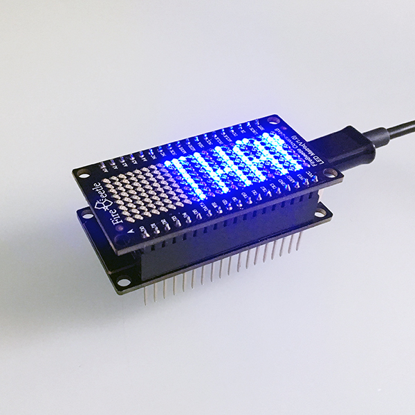 FireBeetle led Matrix scroll - Mauro Alfieri Wearable Domotica Robotica FireBeetle led Matrix scroll - Mauro Alfieri Wearable Domotica Robotica