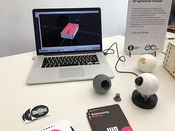 3d spherical mouse il progetto - Mauro Alfieri Wearable Domotica Robotica