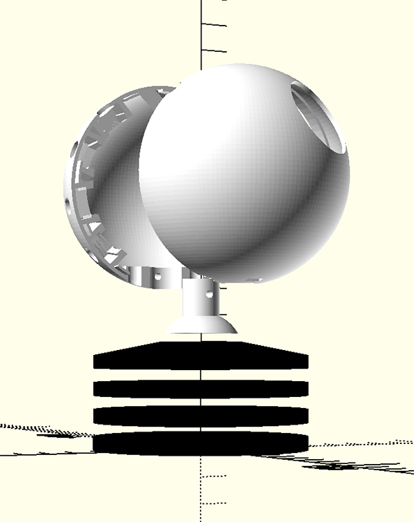 3d spherical mouse openscad - Mauro Alfieri Wearable Domotica Robotica