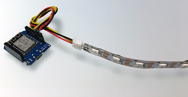 RGB WS2812 serial ESP8266 WeMos - Mauro Alfieri Elettronica