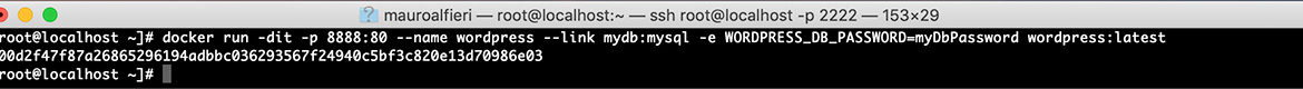 Wordpress Mysql Docker Containers Mauro Alfieri Informatica Docker