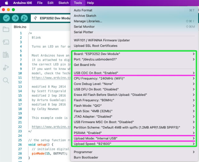 ESP32S2 mini - Mauro Alfieri Wearable Domotica Robotica Elettronica